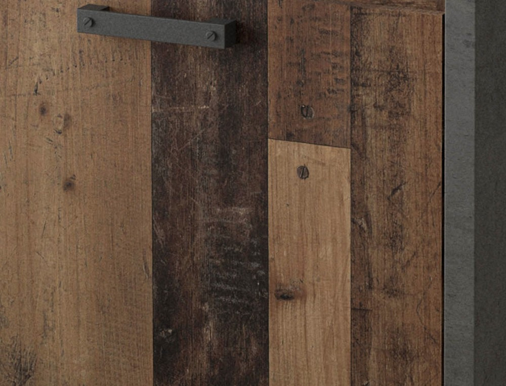 Skříňka/botník Cliff, vintage optika dřeva | ASKO - NÁBYTEK