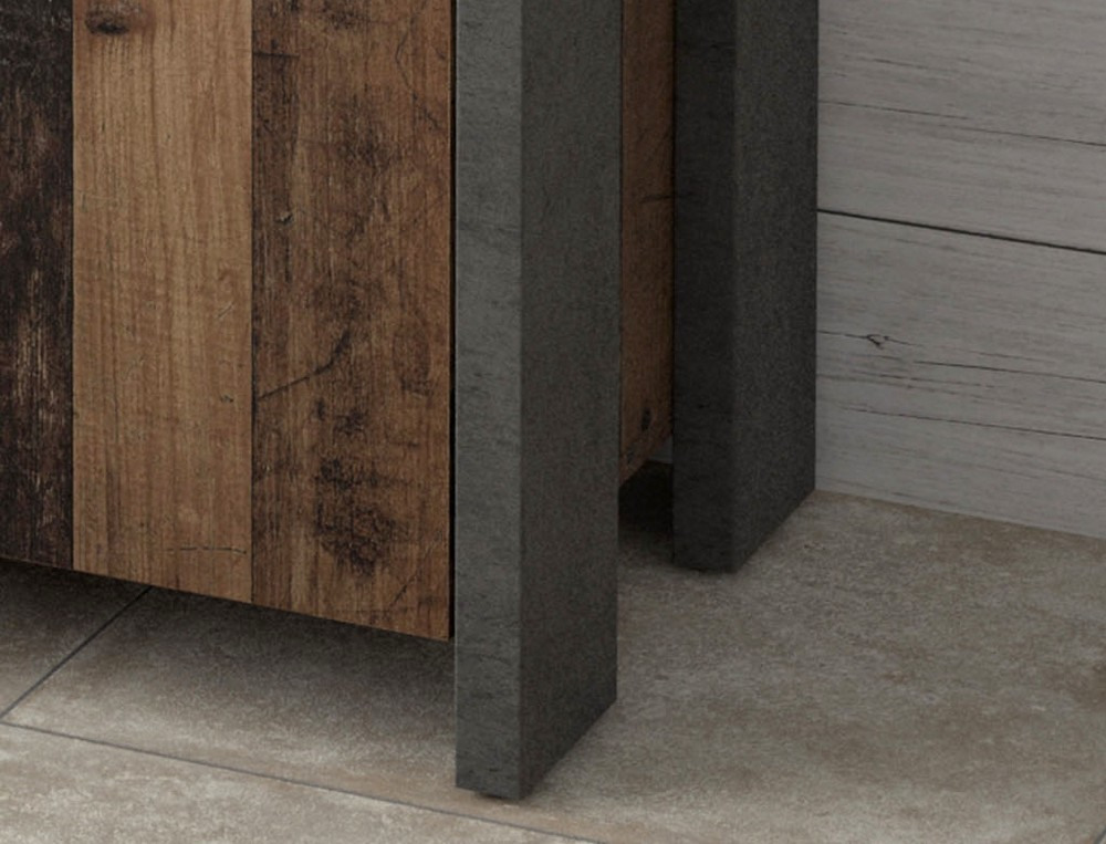 Skříňka/botník Cliff, vintage optika dřeva | ASKO - NÁBYTEK