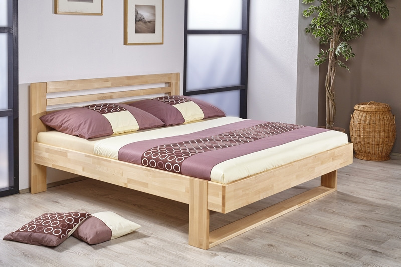 Postel Linda 180x200 cm, přírodní buk | ASKO - NÁBYTEK