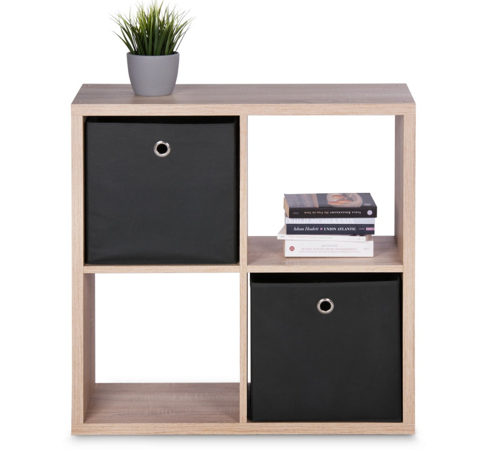 Regál Max, 2x2 přihrádky, dub sonoma | ASKO - NÁBYTEK