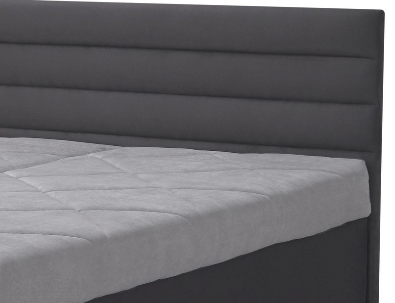 Postel Spa 160x200 cm, antracitová látka | ASKO - NÁBYTEK