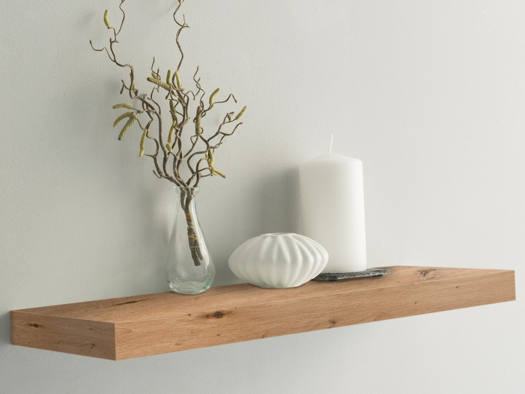 Police na zeď Shelvy 60 cm, dub artisan | ASKO - NÁBYTEK