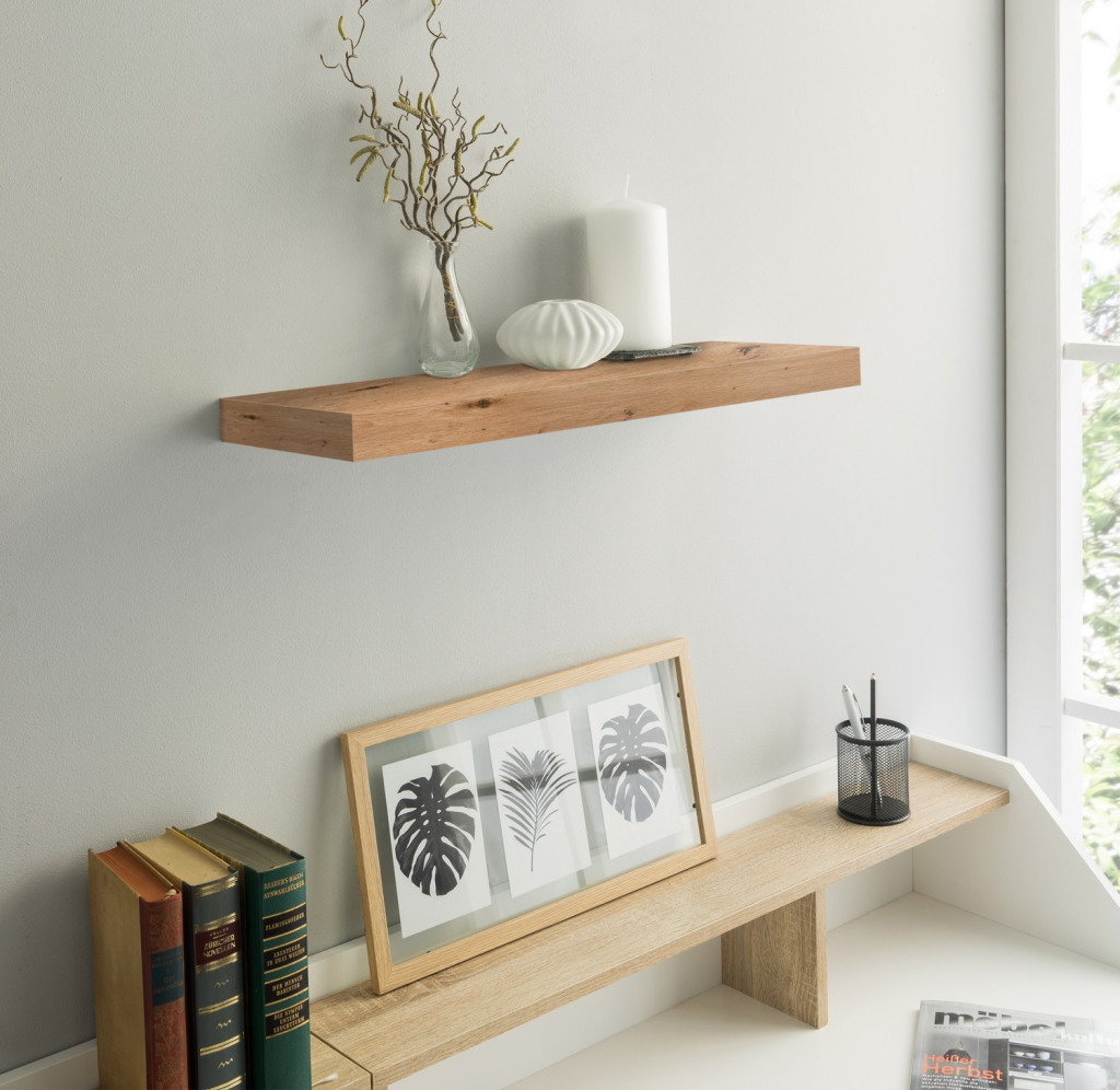 Police na zeď Shelvy 60 cm, dub artisan | ASKO - NÁBYTEK