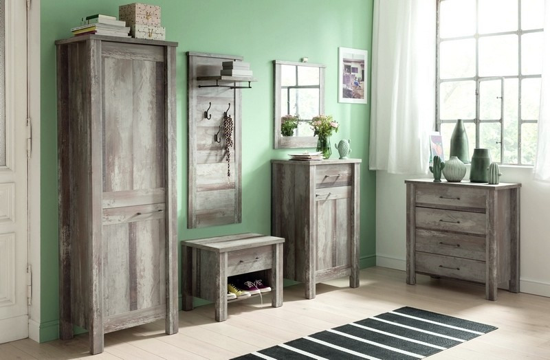 Skříňka/botník Tarragona, vintage optika dřeva | ASKO - NÁBYTEK