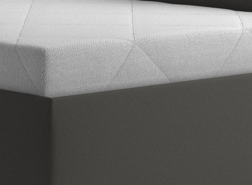 Rohová postel Andrew levá 110x200 cm, tmavě šedá látka | ASKO - NÁBYTEK