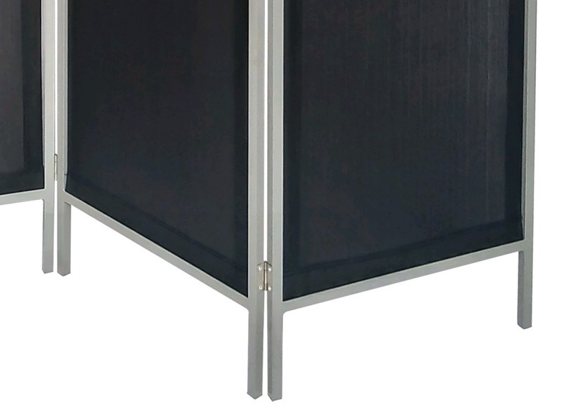 Zahradní skládací paraván Badalona, černý | ASKO - NÁBYTEK