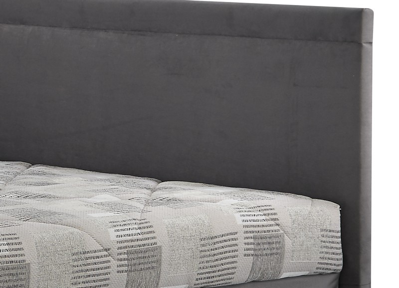 Rohová postel Travis pravá 120x200, šedá látka | ASKO - NÁBYTEK