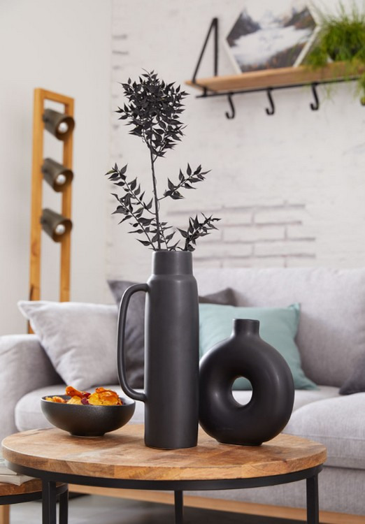 Nástěnná police s háčky Missouri, kov/dřevo | ASKO - NÁBYTEK