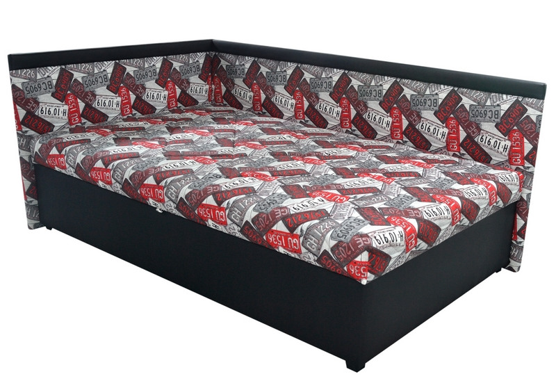 Rohová postel TRAVIS levá 120x200 | ASKO - NÁBYTEK