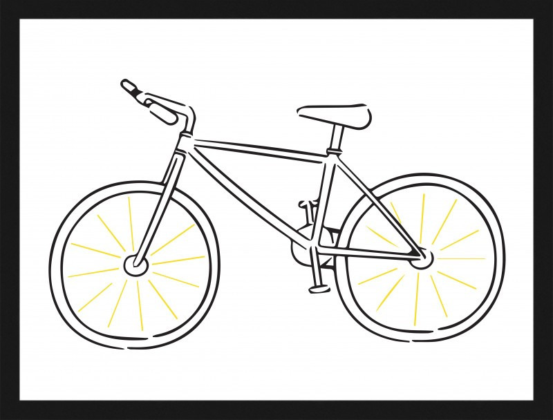 Rámovaný obraz Kreslené kolo, 40x30 cm | ASKO - NÁBYTEK