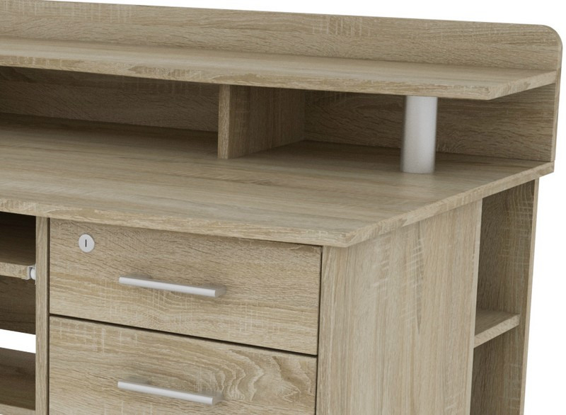 PC stůl Picasso, dub sonoma | ASKO - NÁBYTEK