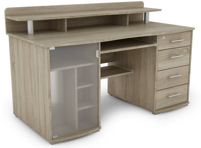 PC stůl Picasso, dub sonoma | ASKO - NÁBYTEK