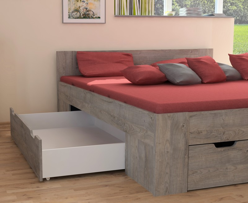 Postel Astral 180x200 cm, dub ribbeck | ASKO - NÁBYTEK