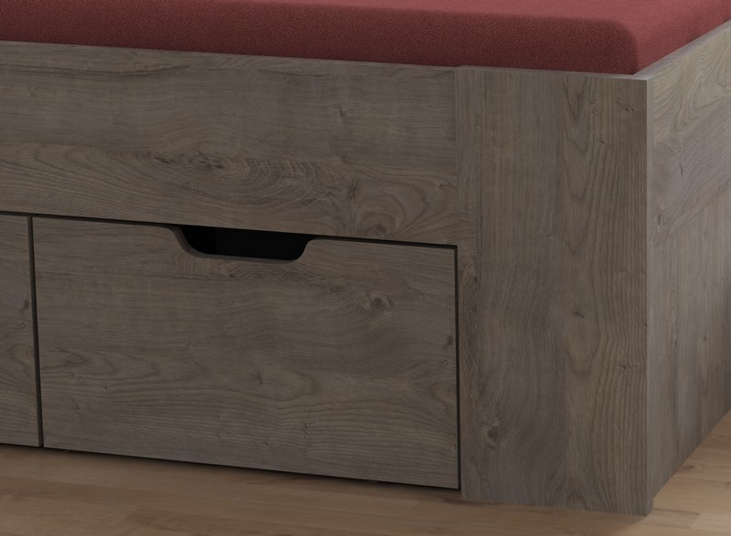 Postel Astral 180x200 cm, dub ribbeck | ASKO - NÁBYTEK