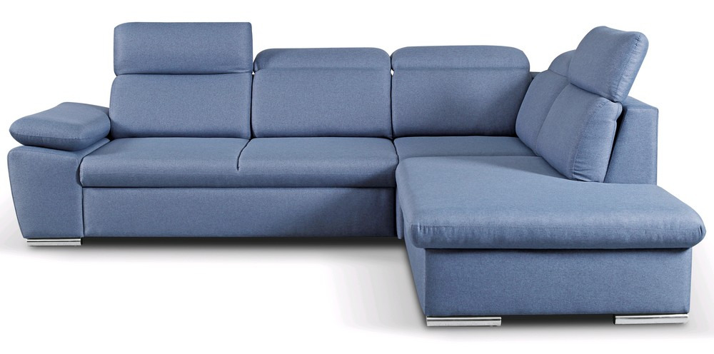 Rohová sedací souprava Aldon 2F-OTM, modrá tkanina | ASKO - NÁBYTEK