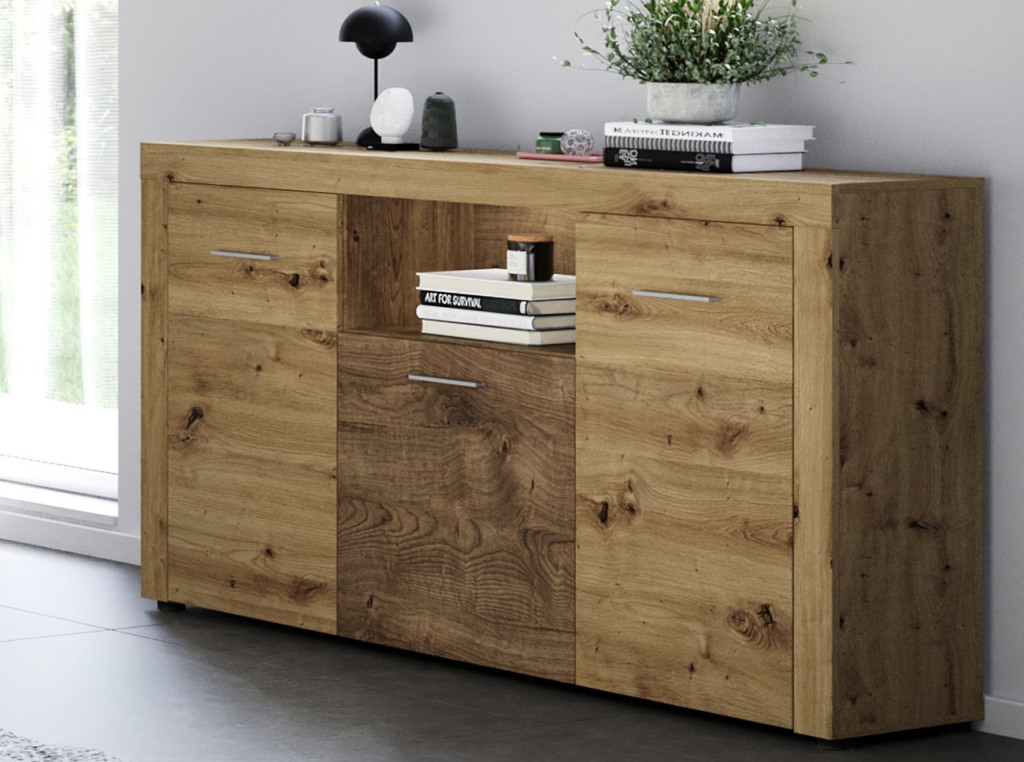 Komoda Fly, dub artisan/dub ribbeck | ASKO - NÁBYTEK