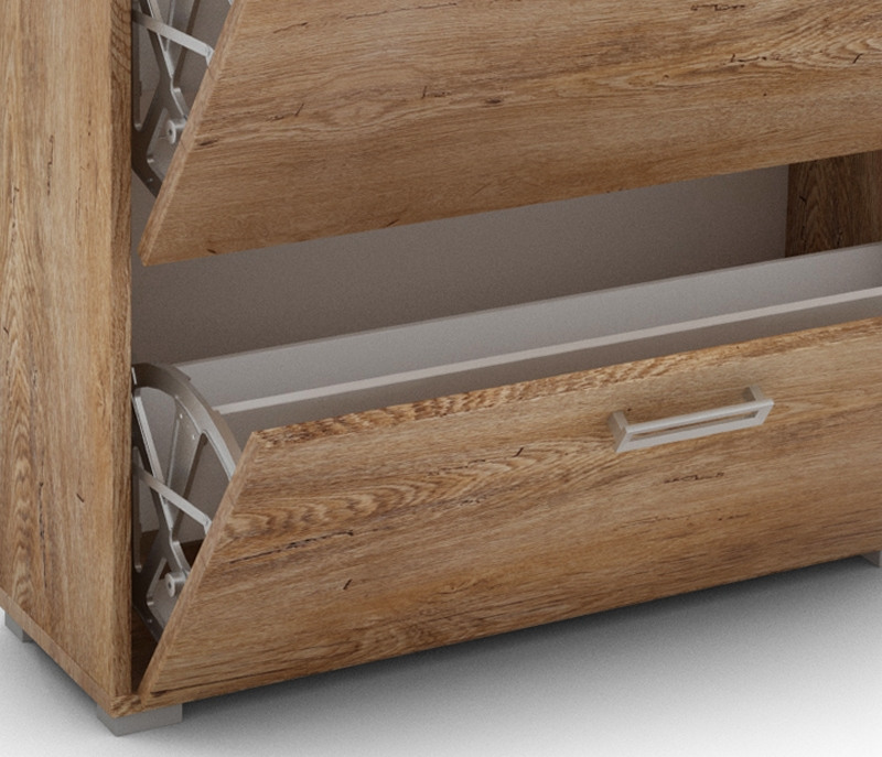 Vysoký botník dub burgund | ASKO - NÁBYTEK