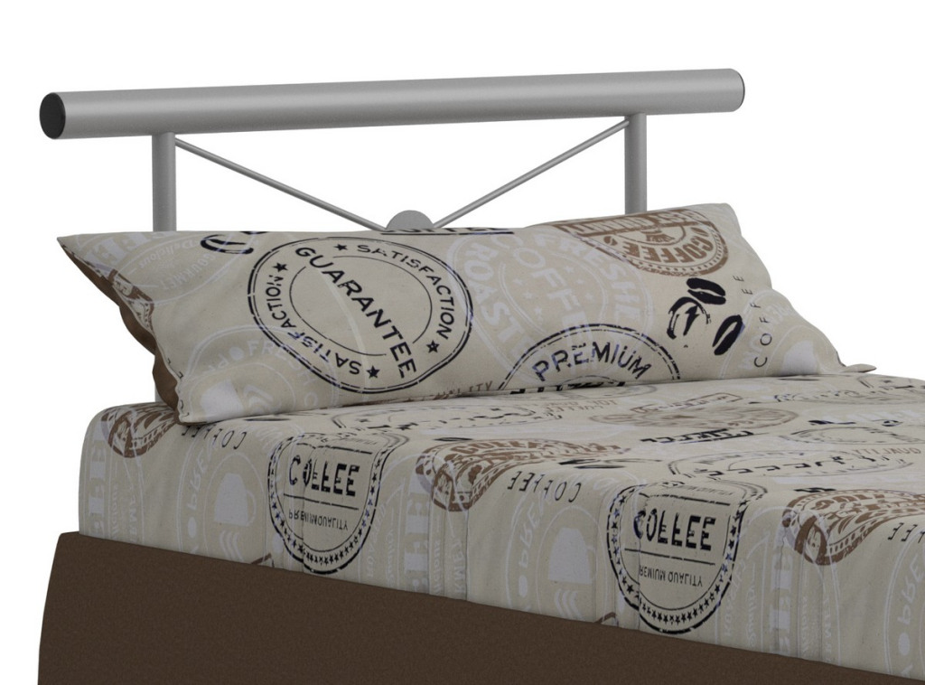 Postel Caribic 110x200 cm, hnědá látka | ASKO - NÁBYTEK