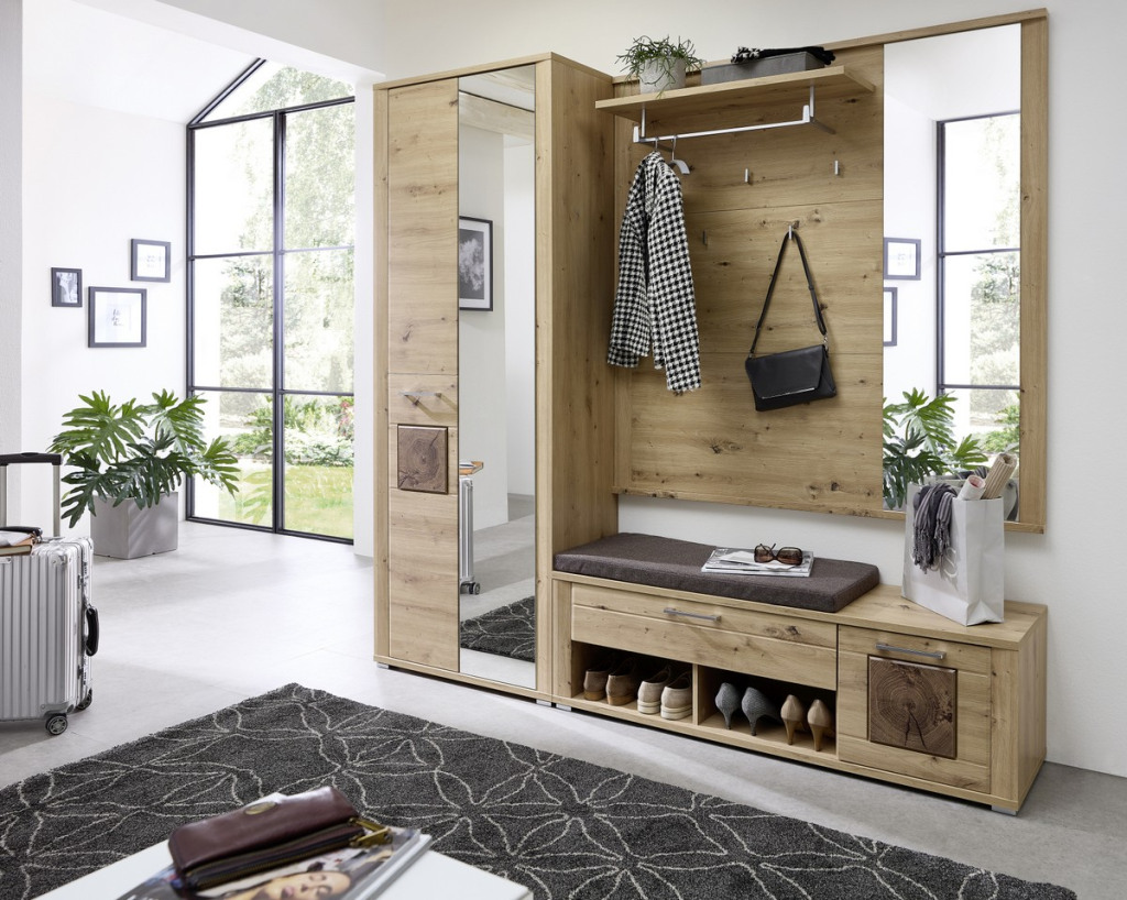 Předsíňová lavice s botníkem Tira, dub artisan | ASKO - NÁBYTEK