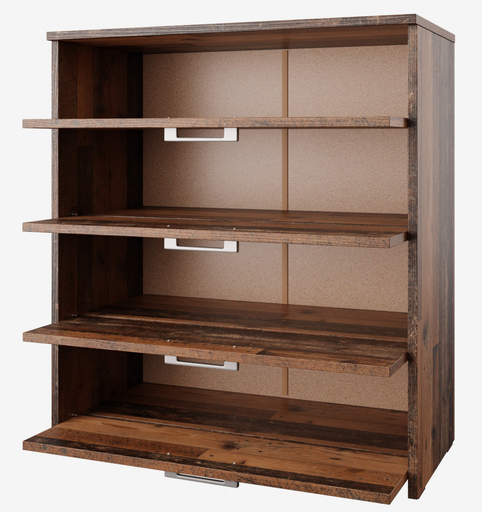 Botník Universal, vintage optika dřeva | ASKO - NÁBYTEK