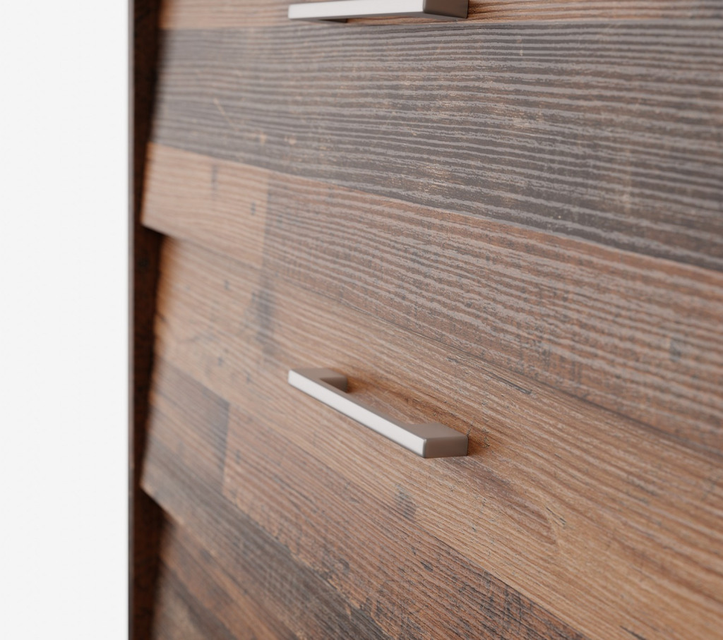 Botník Universal, vintage optika dřeva | ASKO - NÁBYTEK