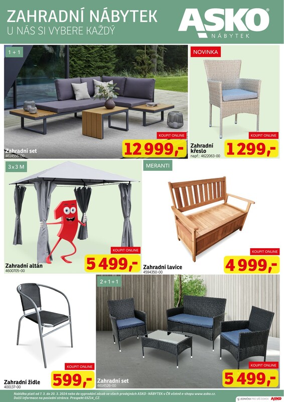ASKO NÁBYTEK - Zahradní nábytek